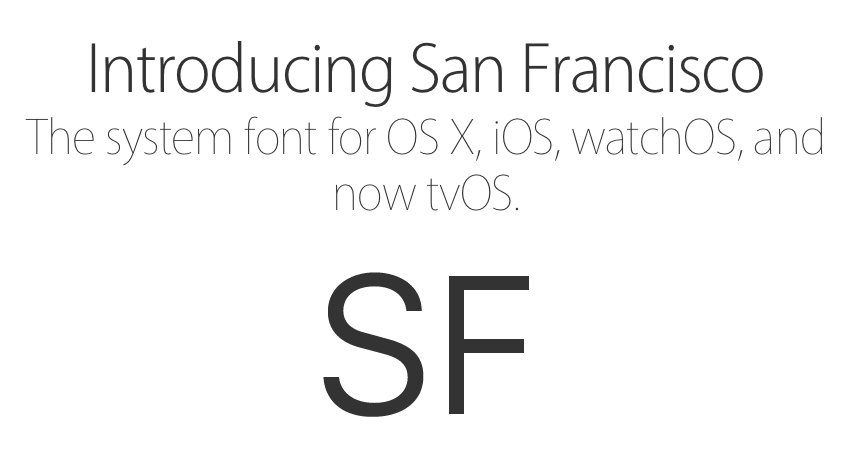 How to use the new Apple System Font SAN FRANCISCO on your website ...