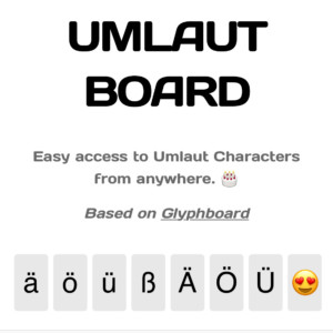 UMLAUTBOARD: Easy access to Umlaut Characters from anywhere – The WP Guru