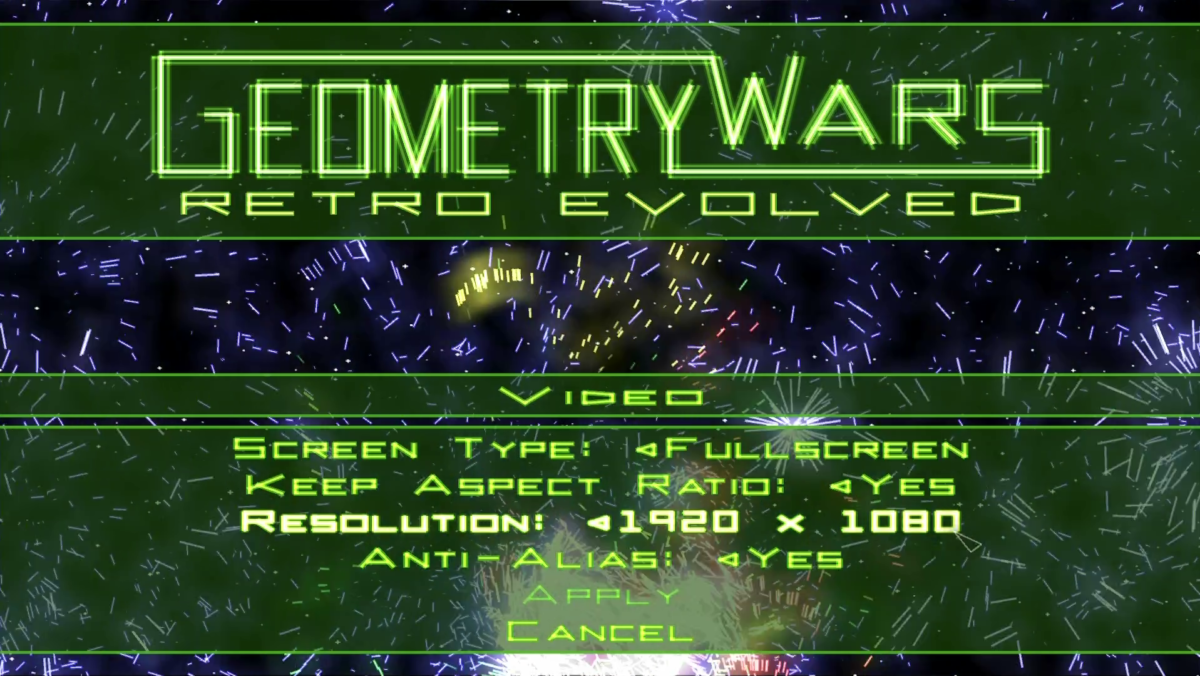 How to play Geometry Wars: Retro Evolved in 1920×1080 (Steam) – The WP Guru