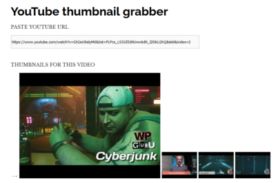 How to extract a thumbnail from YouTube (in high-res without plugins ...