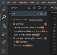 How to search across all files in the current Workspace in Visual ...