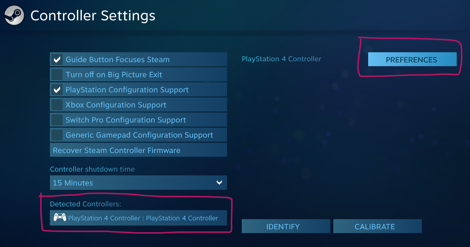 How to dim the light on your PS4 Controller when connected to Steam ...