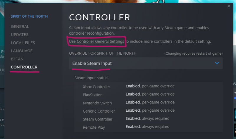 How to remove the Controller Rumble feature in Spirit of the North – The WP Guru
